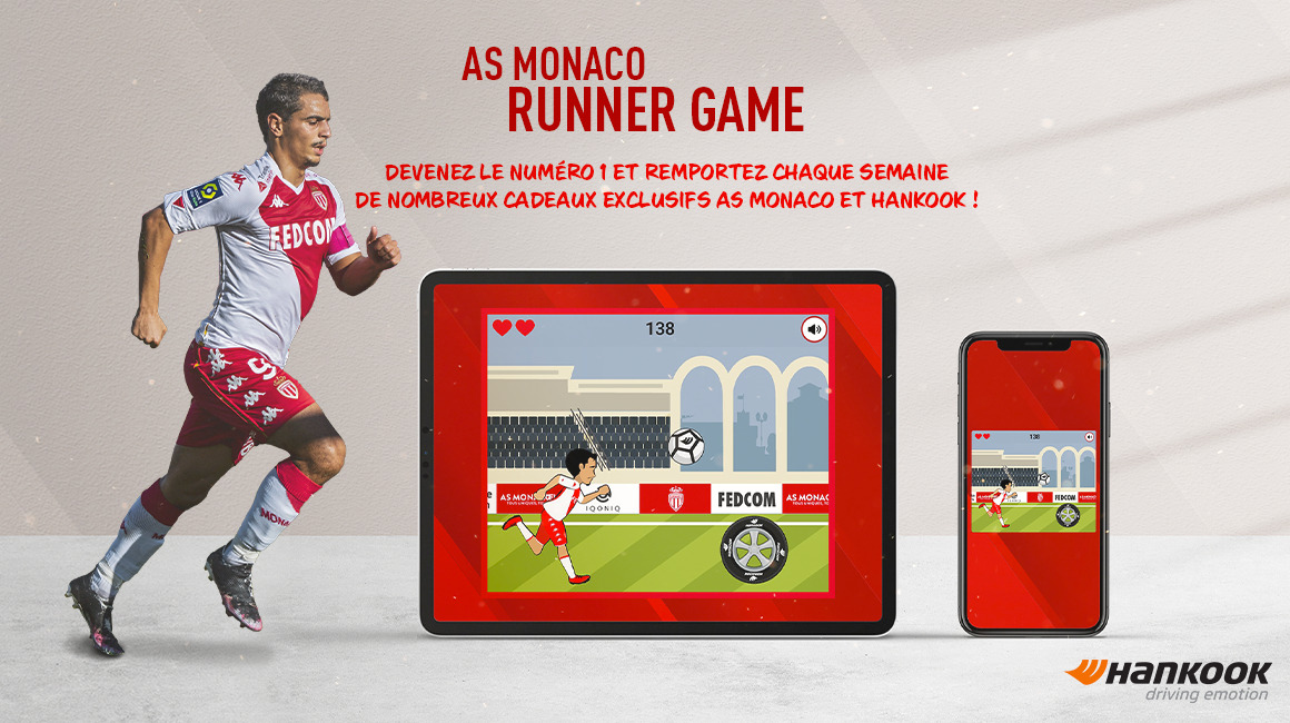 Play the AS Monaco Runner Game et gagnez des cadeaux exclusifs