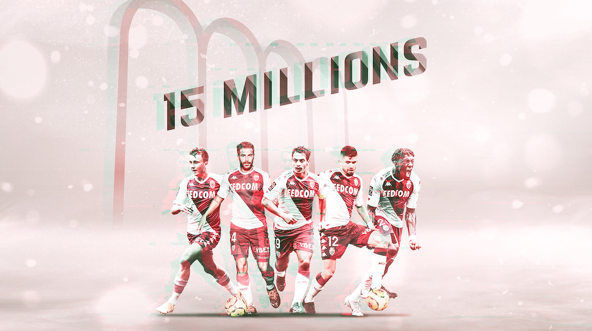 L’AS Monaco passe les 15 millions de fans sur les réseaux