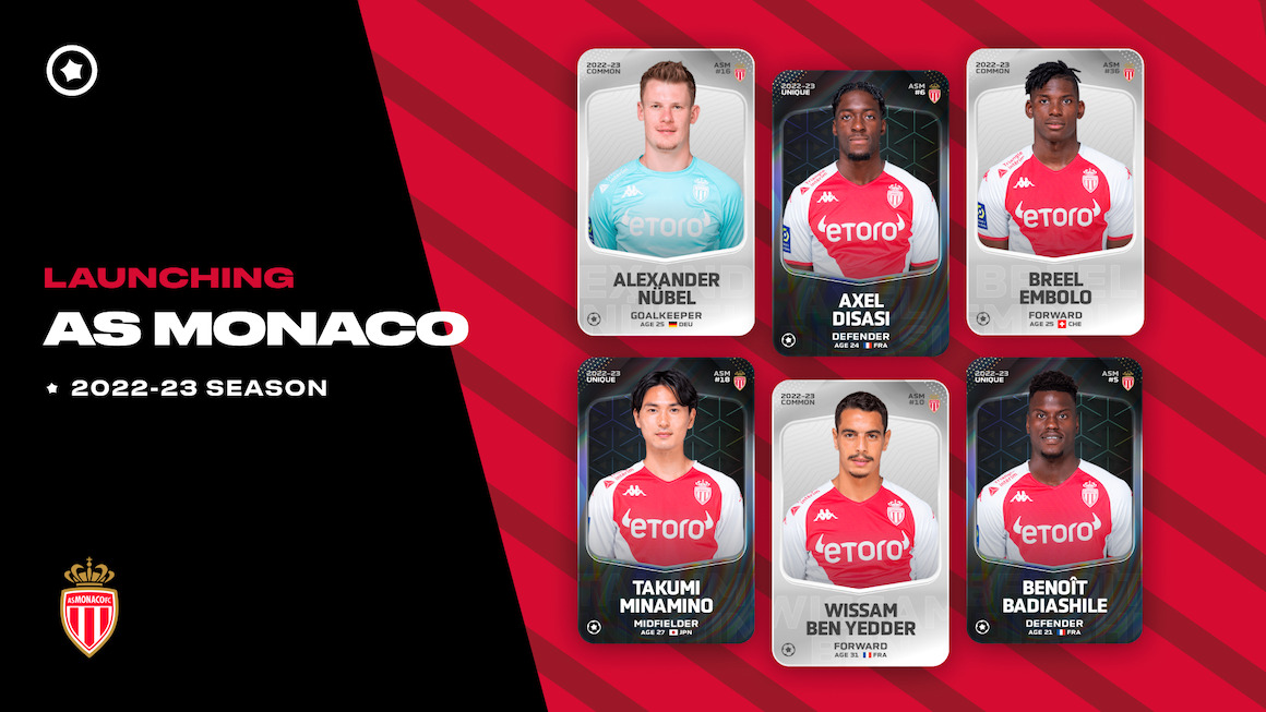 Sorare launches its AS Monaco cards for 2022-2023