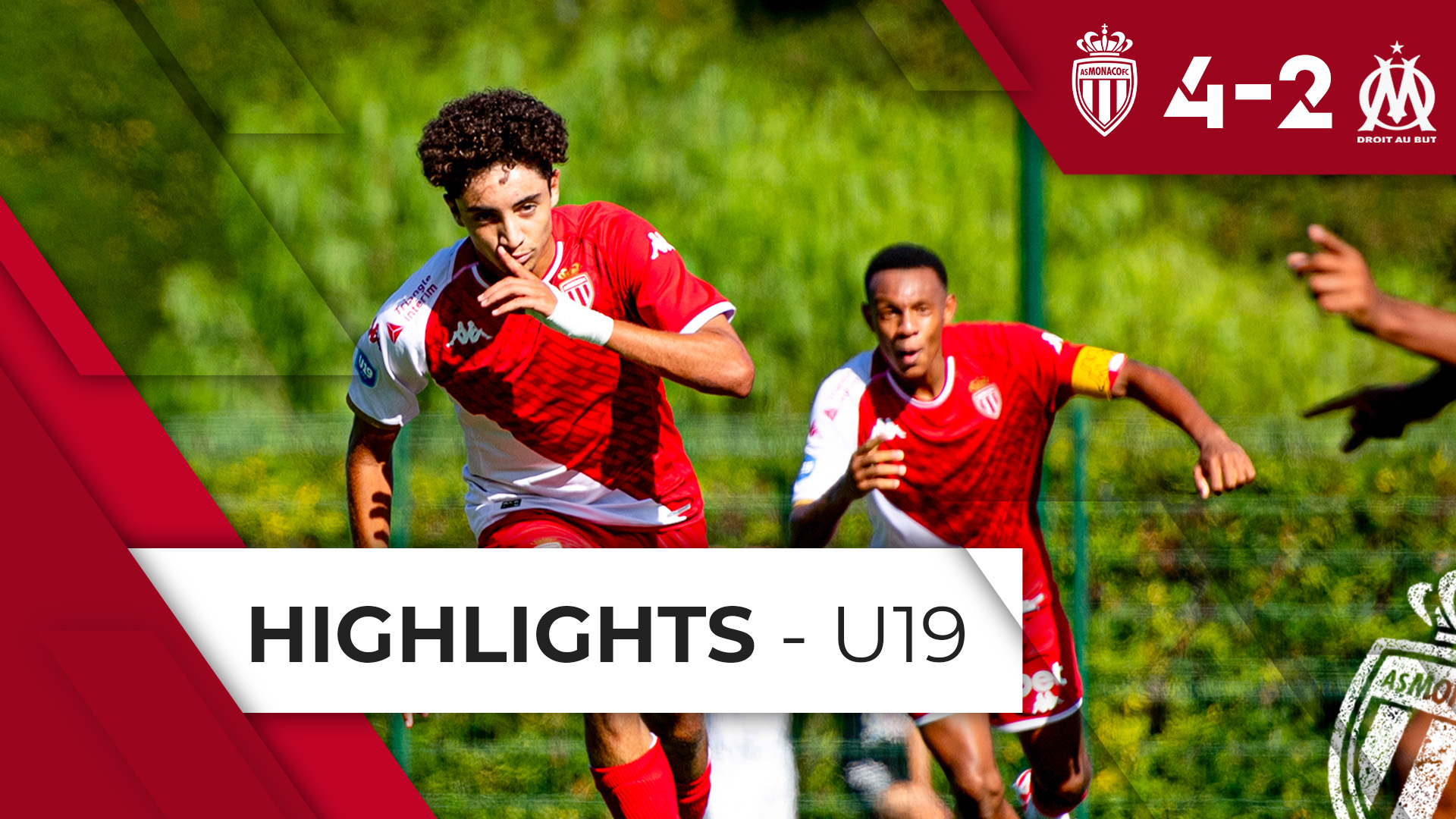 Les highlights du match des U19 de l'AS Monaco face à l'OM