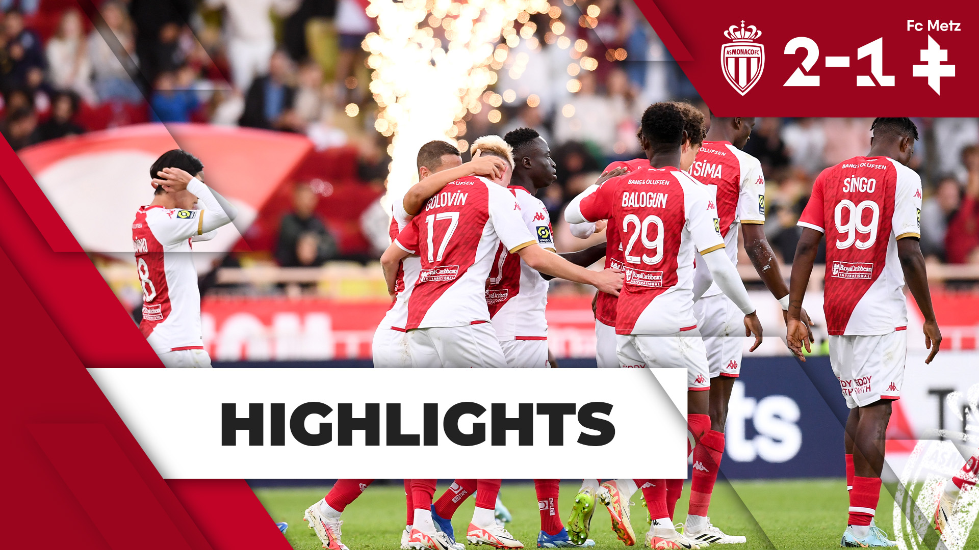 The highlights of AS Monaco's win against Metz