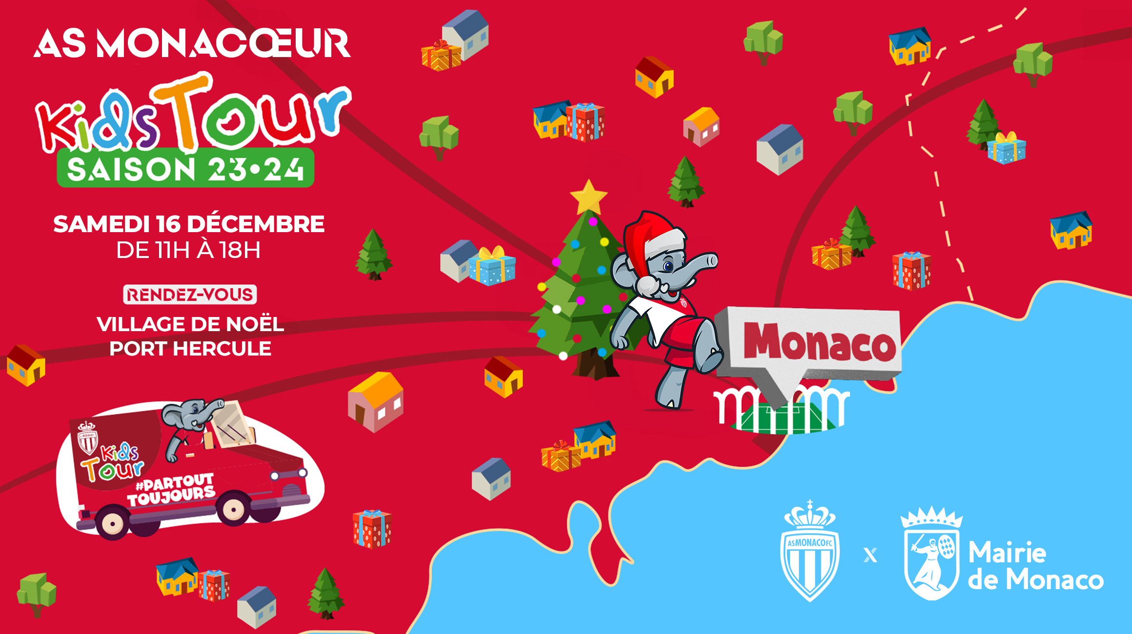 Le Kids Tour et Caio Henrique au Village de Noël de Monaco ce samedi!