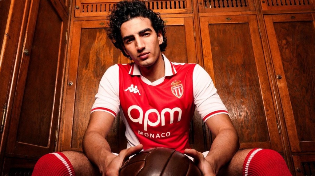 AS Monaco unveil its new home kit for the Centenary season