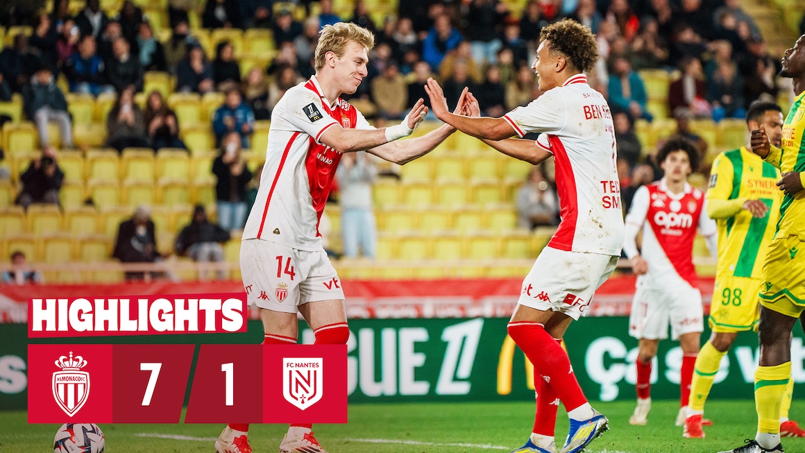 Ligue 1 Highlights, 22ª giornata: AS Monaco 7-1 FC Nantes - AS Monaco